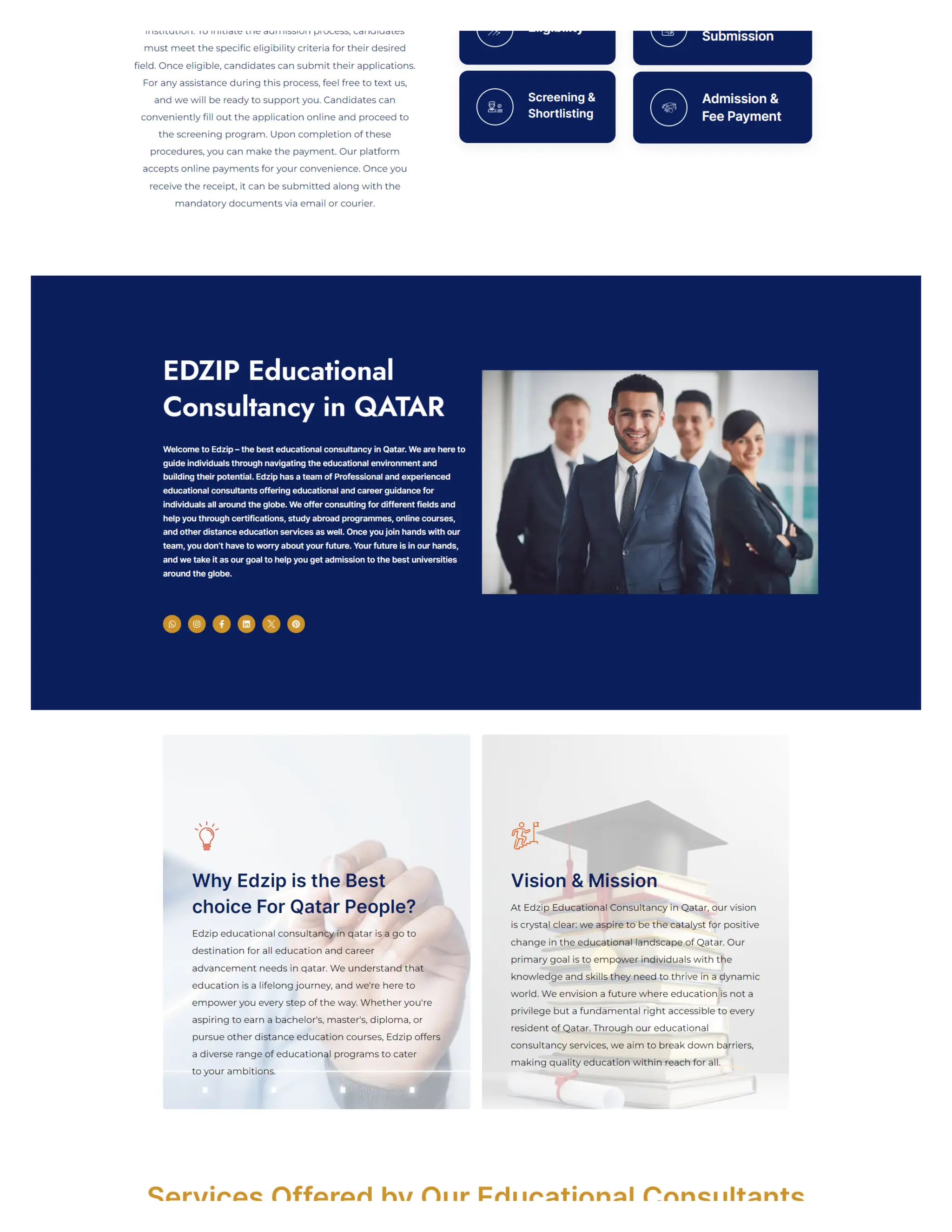 Educational Consultancy in Qatar | Educational Consultants in Qatar | PDF