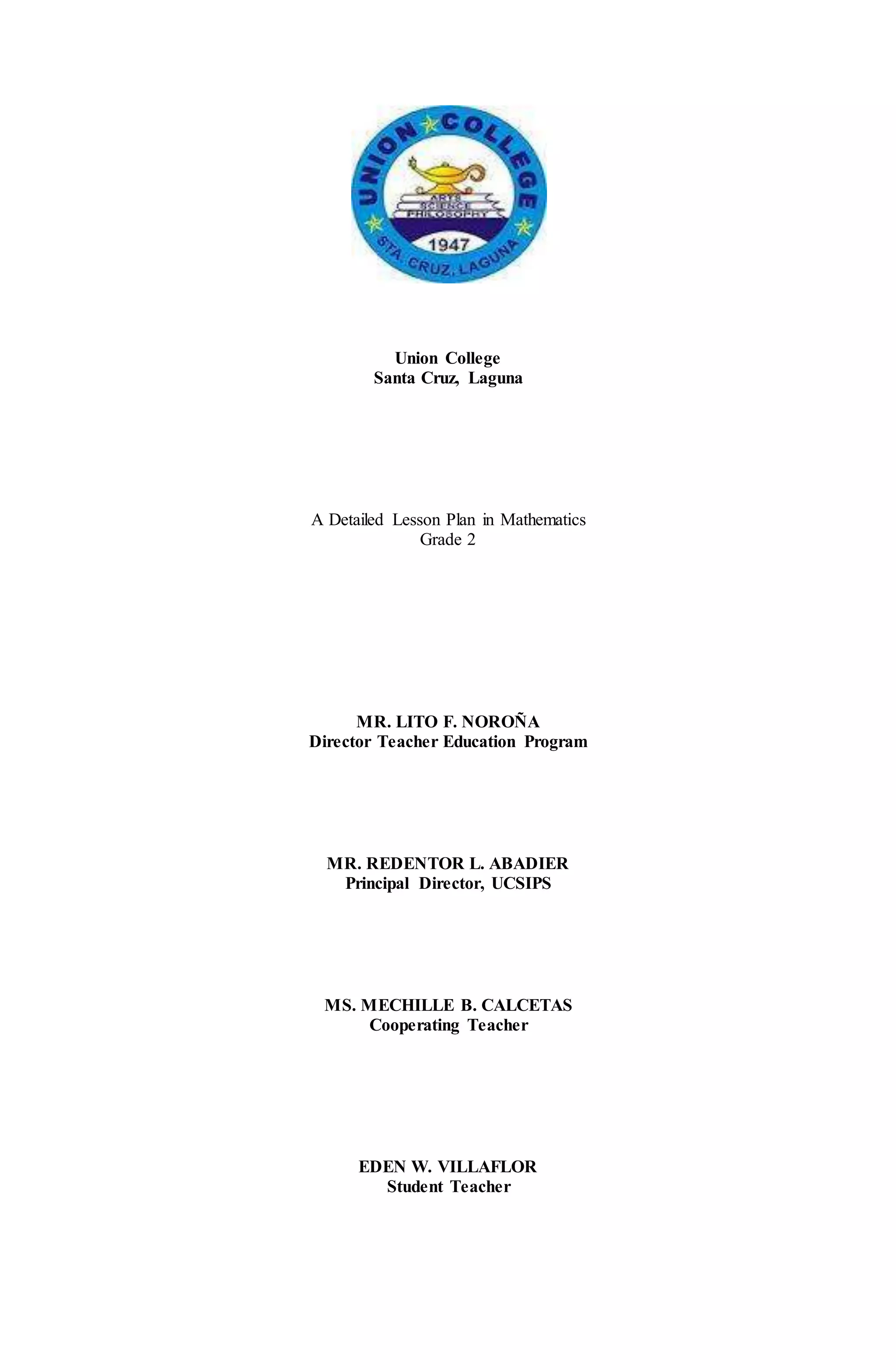 Lesson Plan in Math II | DOCX