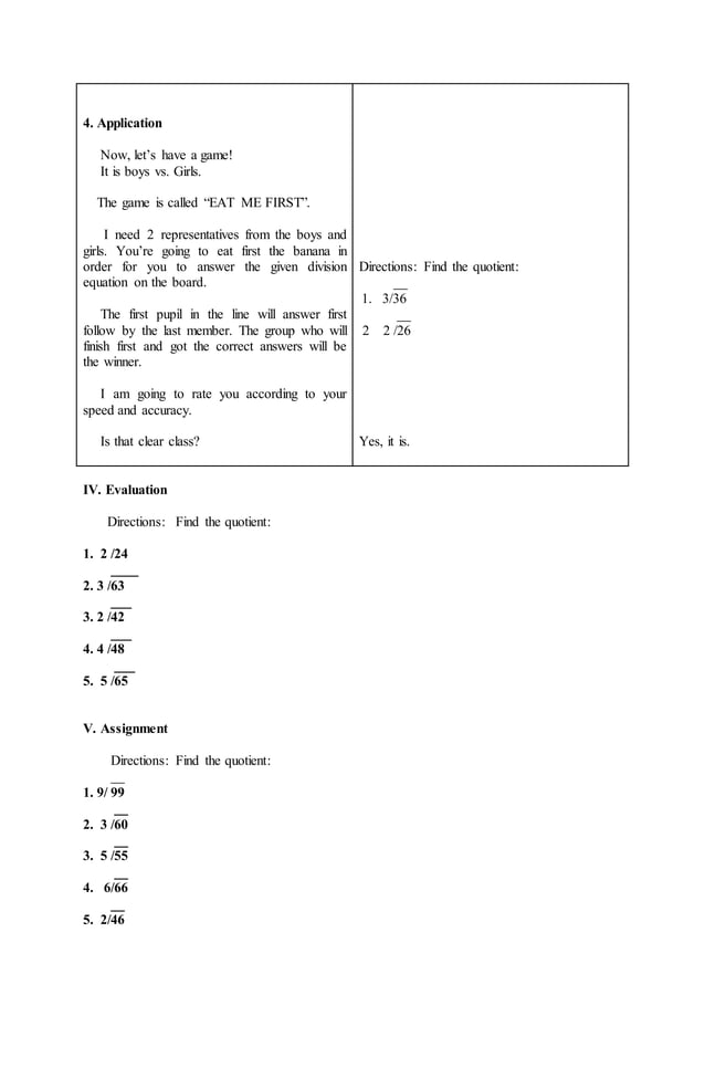 Lesson Plan in Math II | DOCX