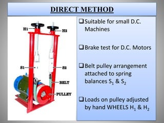 Testing of DC Motors | PPTX