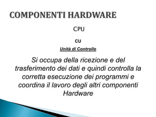 Architettura dell'Elaboratore Elettronico (Computer) | PPT
