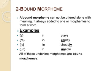 Morpheme | PPT