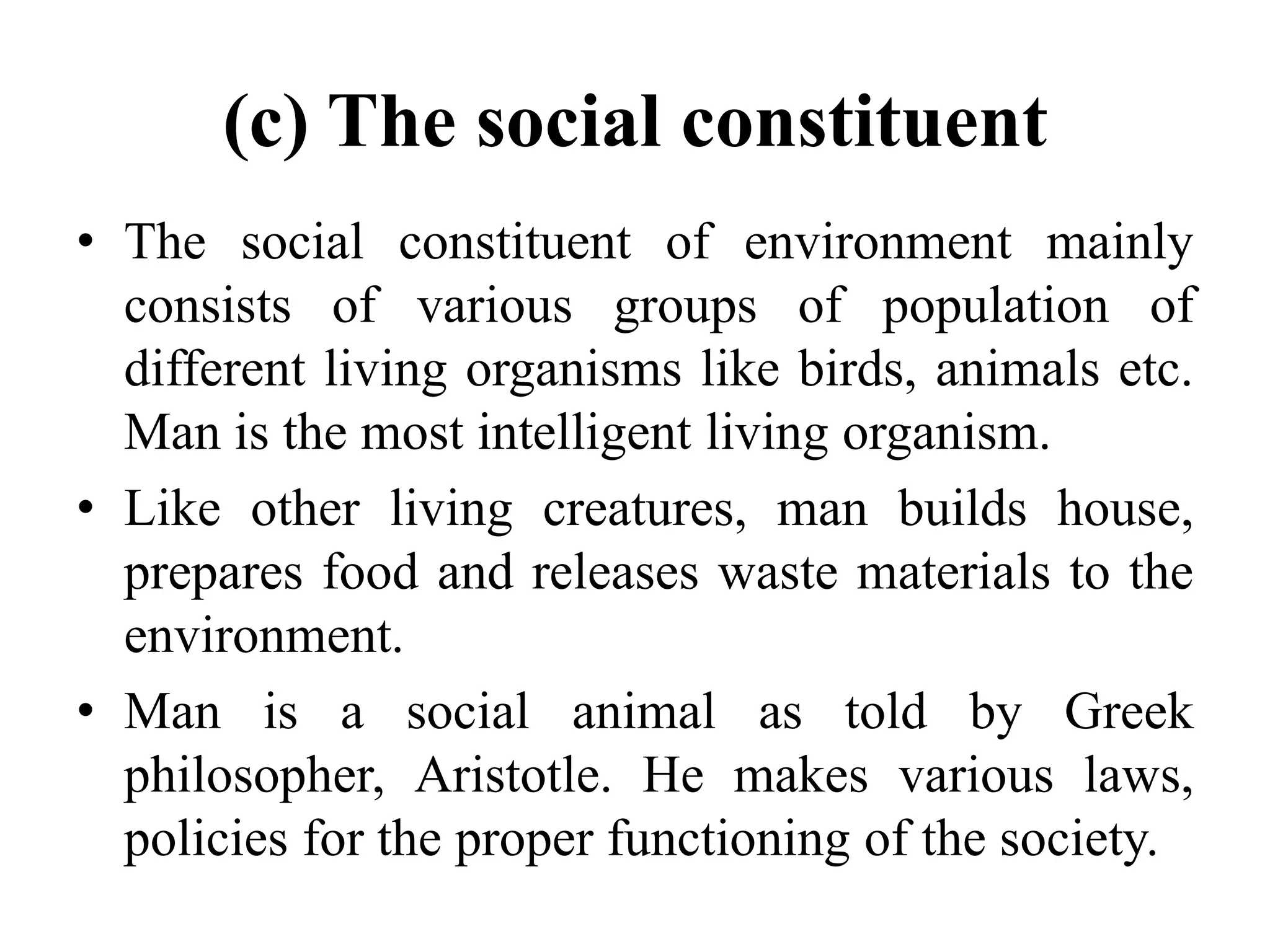 Environment and its components, | PPTX | Chemistry | Science