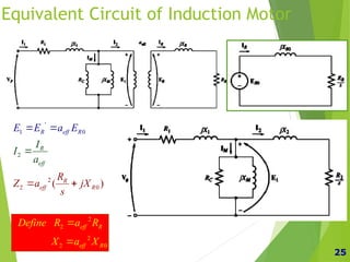 EE-260 Lecture 27, 28. The equivalent circuit of an induction motor | PPT