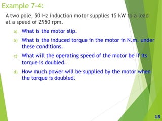 EE-260 Lecture 29, 30 induction motor torque speed characteristics | PPT