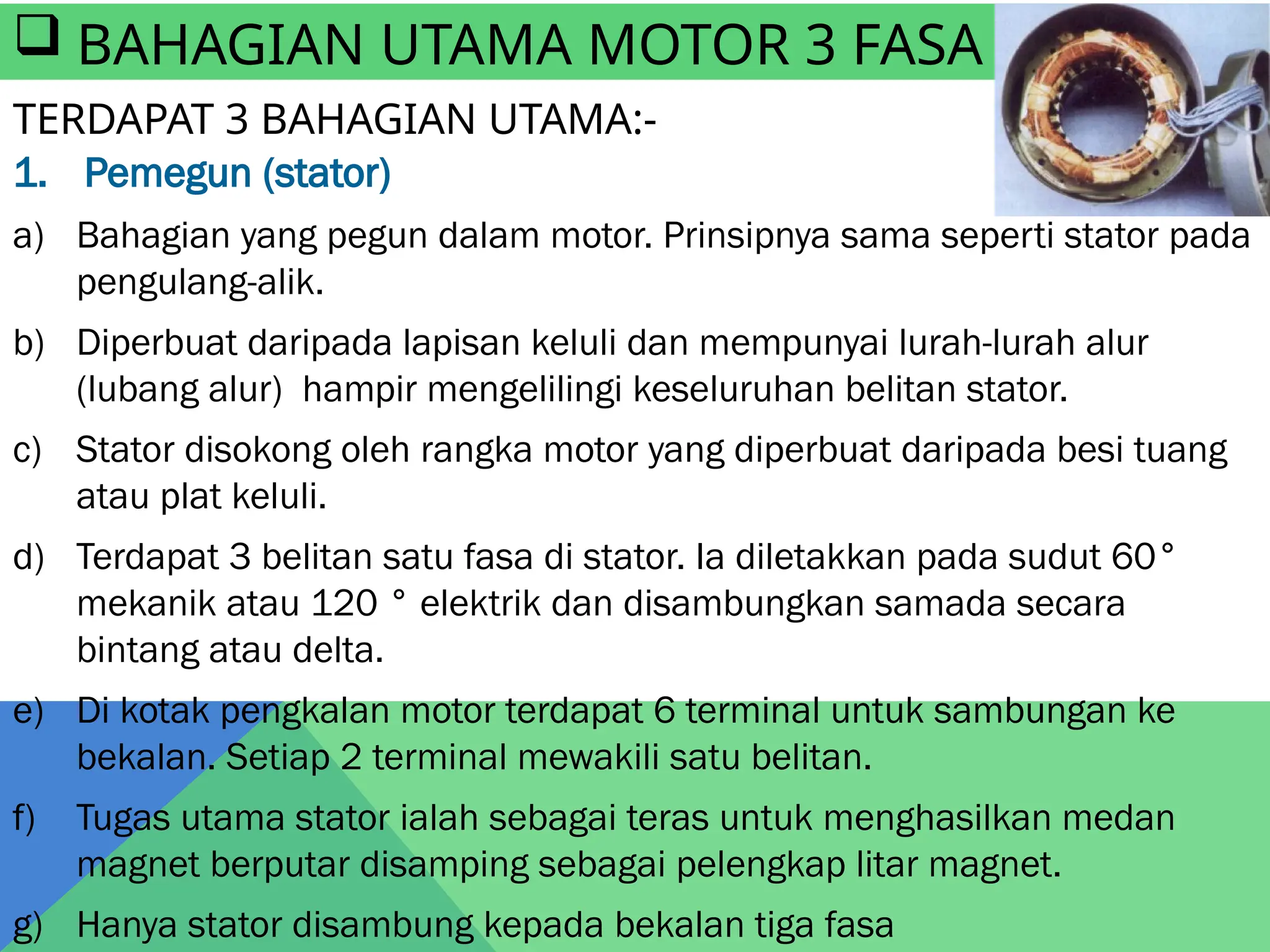 THREE PHASE MOTOR AND MOTOR CONTROL INSTALLATION | PPTX