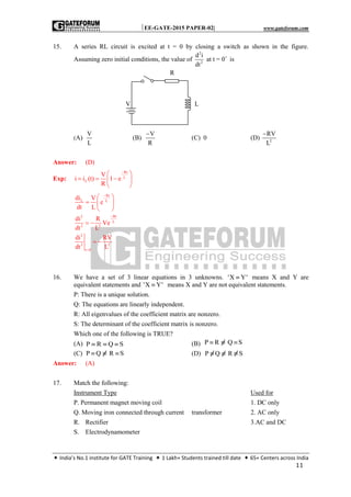 Ee gate-15-paper-02 new2 | PDF