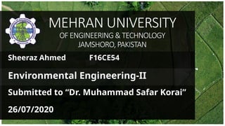 Environmental Engineering II presentation | PPT