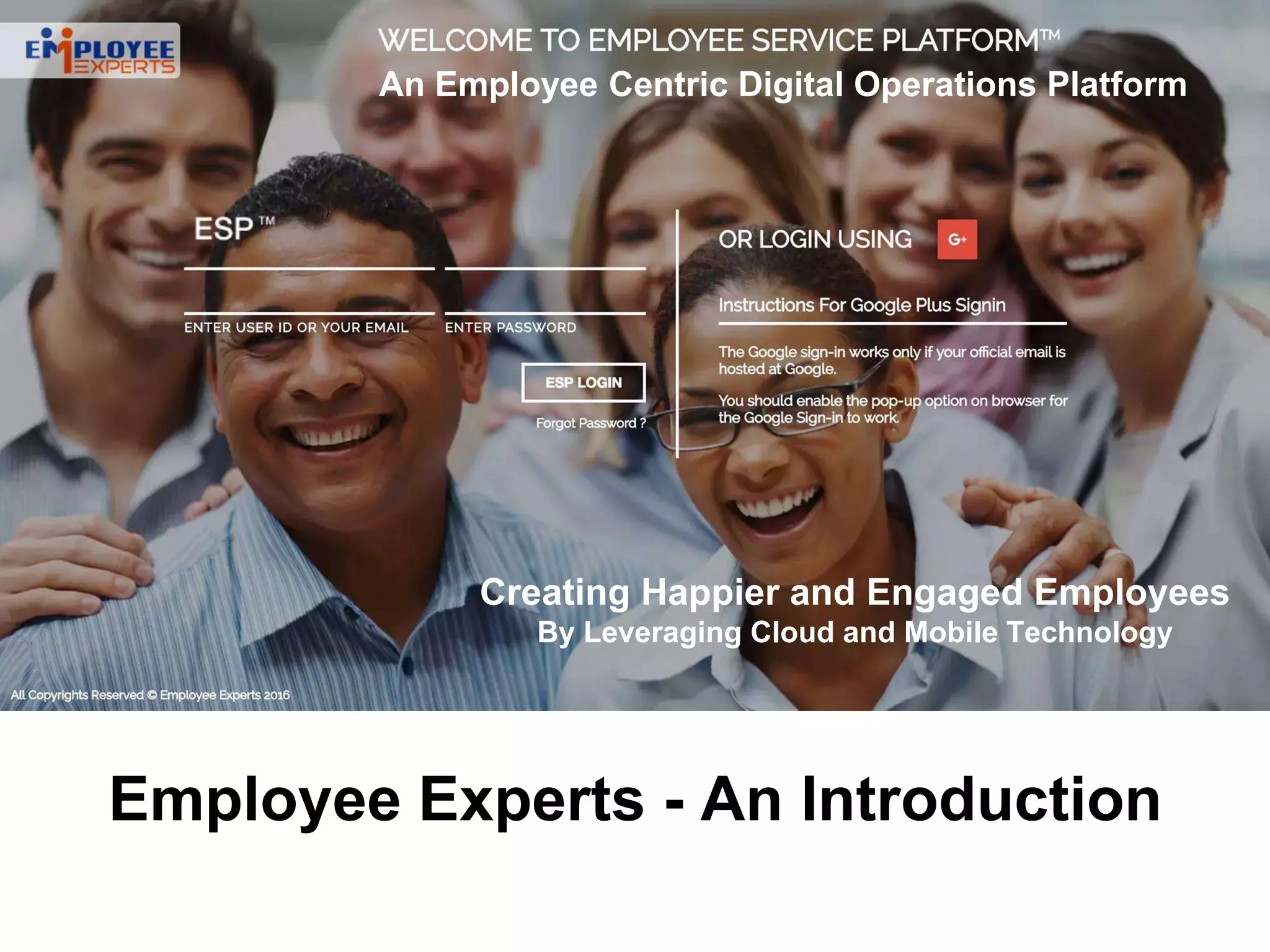 Employee Experts Intoduction | PPT