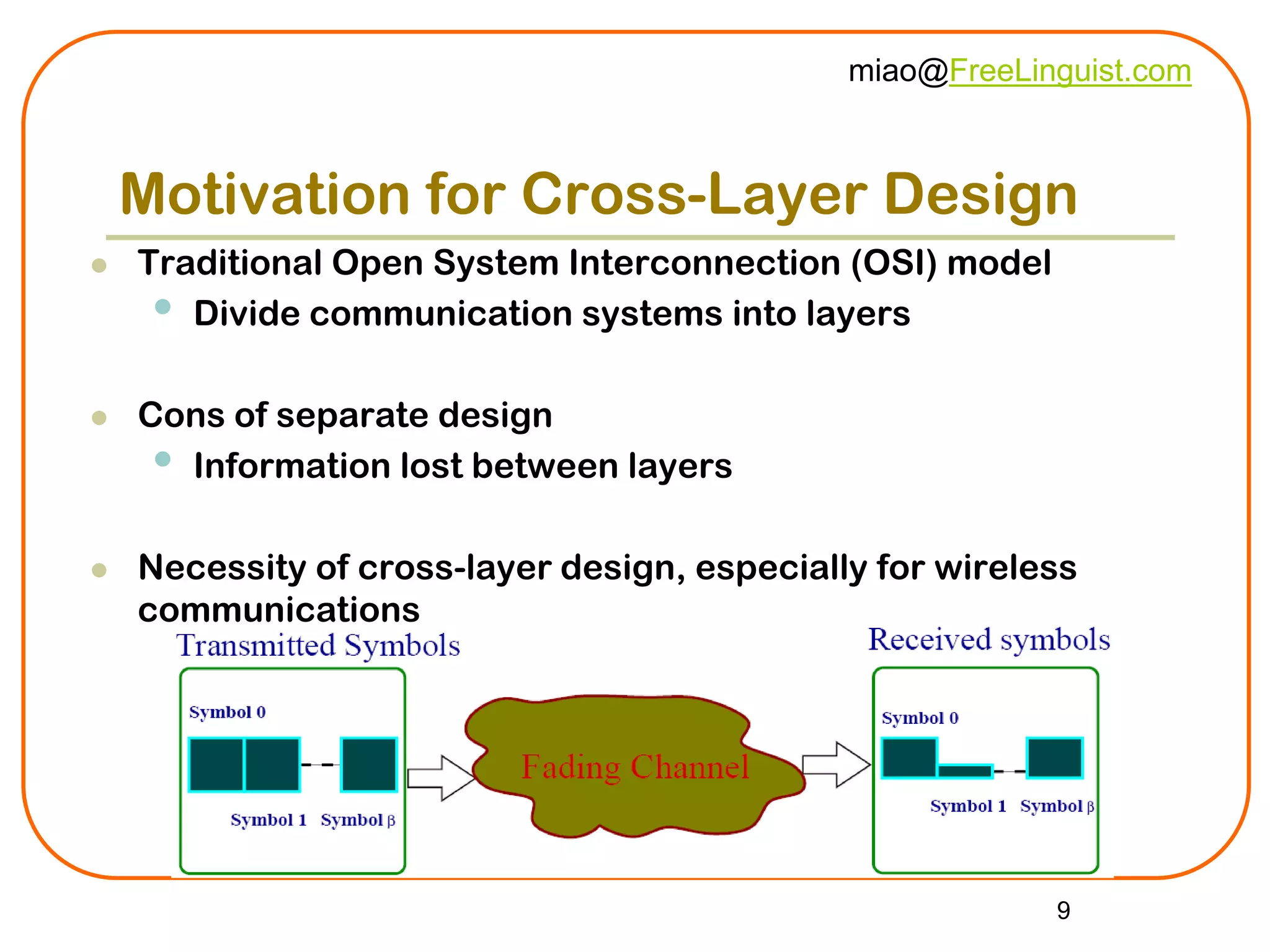 Energy and spectrum efficient network design --- Miao, Founder of ...