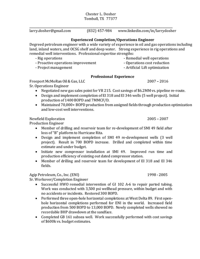 larry_dosher opengr resume | PDF