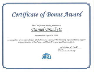 CBI Bonus Award | PPT