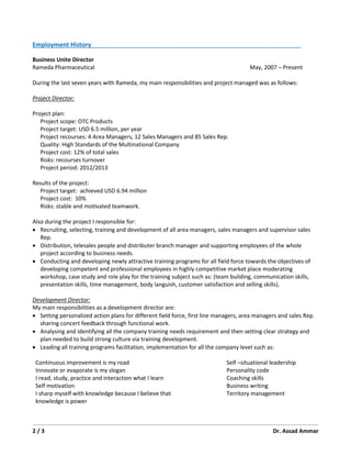 CV - Dr. Assad Ammar Nov. 2014 | PDF