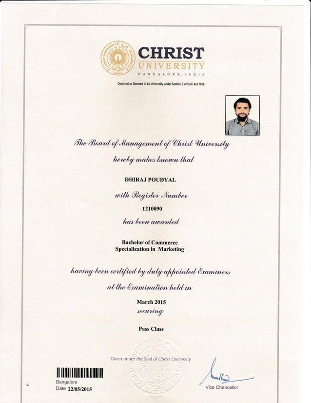 Dhiraj_Bachelor Degree | PDF