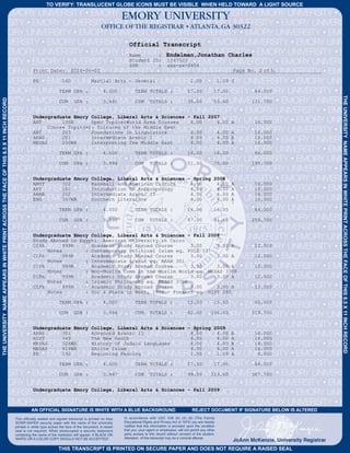 Emory Transcript | PDF