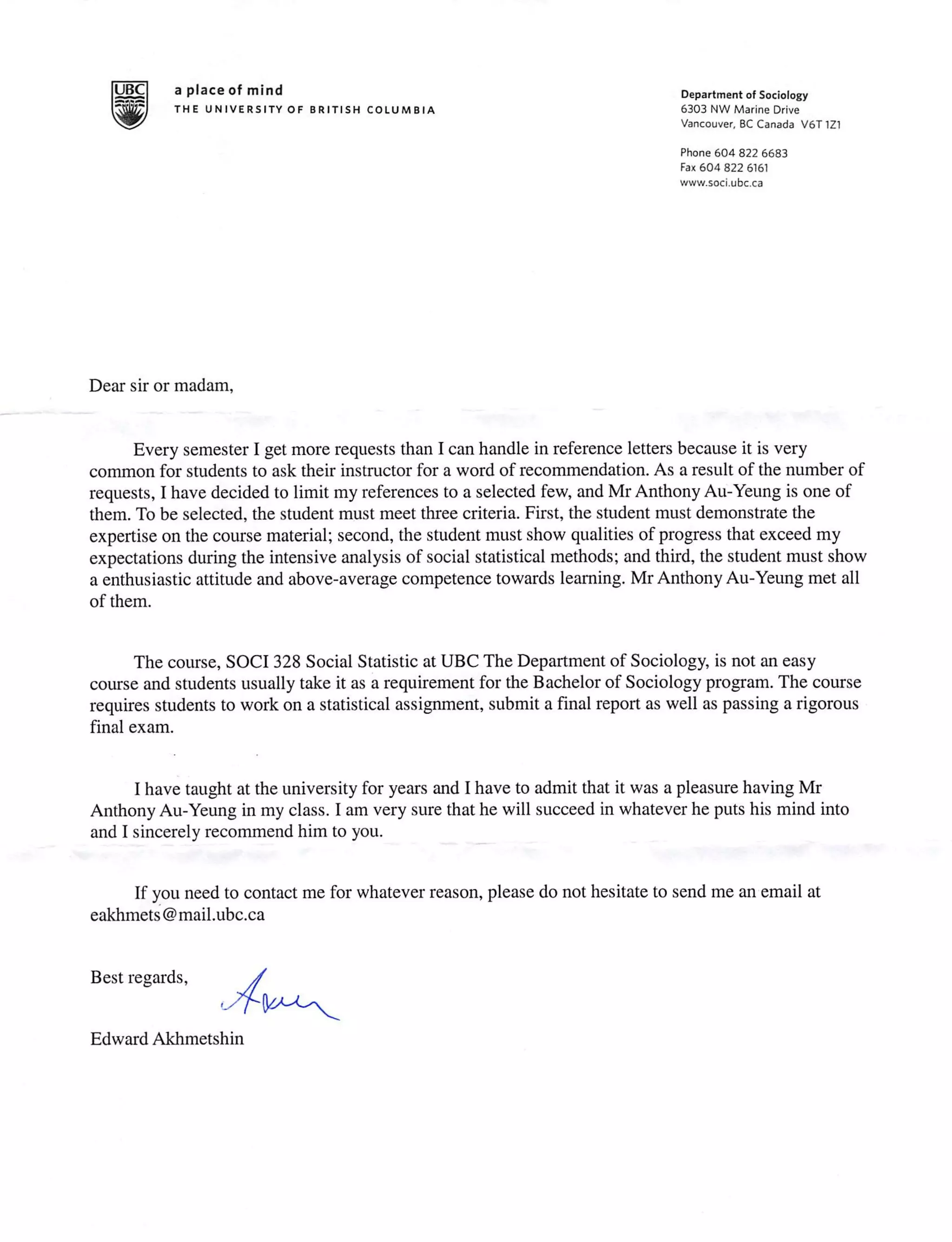 anthony ref. letter | PDF