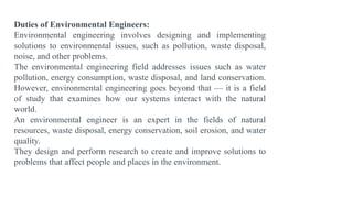 Introduction on Environmental Engineering | PPTX