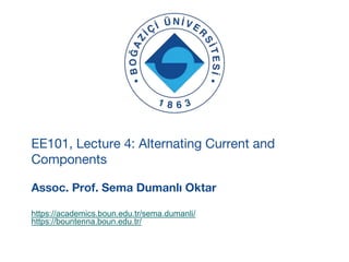 EE101 Lecture 4 Updated Electronics engineering | PPTX