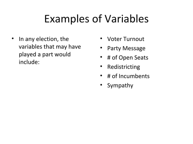 Independent and Dependent Variables | PPT