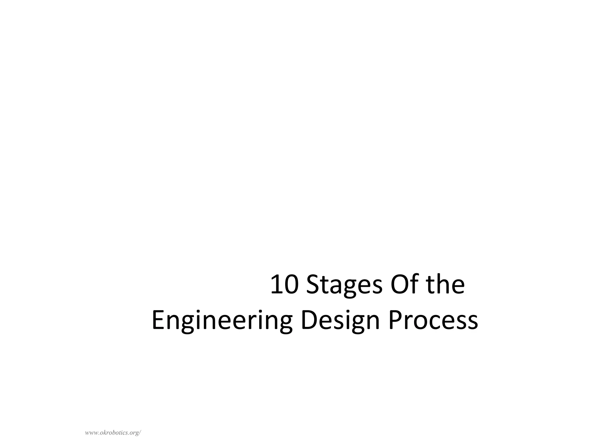 Engineering Design Process | PPT