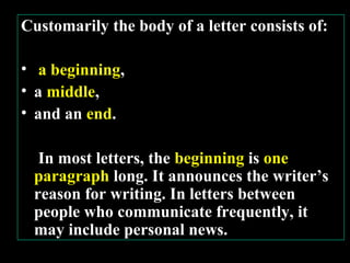 Letter Format | PPT