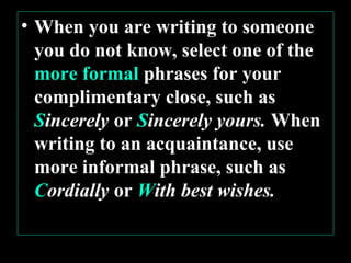 Letter Format | PPT