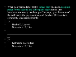 Letter Format | PPT