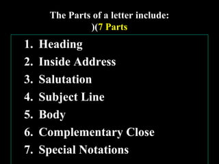 Letter Format | PPT