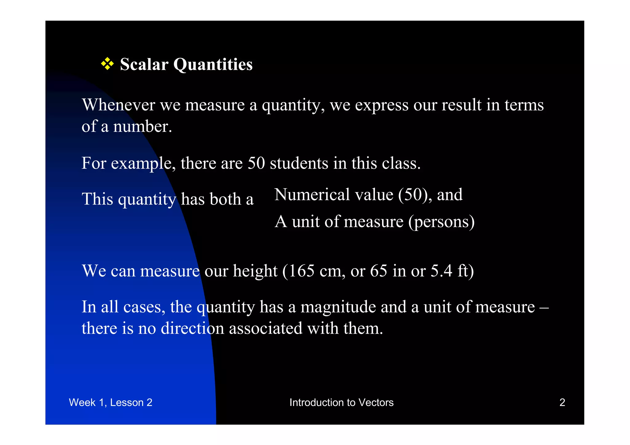 Introduction to Vectors | PDF