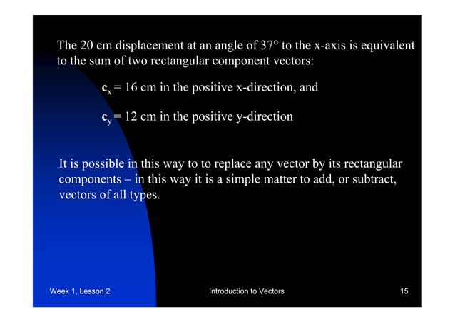 Introduction to Vectors | PDF | Physics | Science