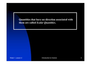 Introduction to Vectors | PDF