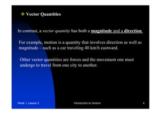 Introduction to Vectors | PDF