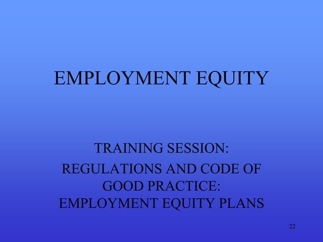 Employment Equity Training | PPT