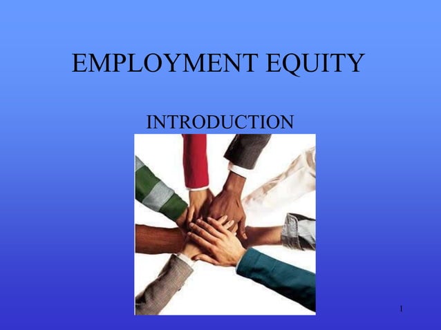 Employment Equity Training | PPT