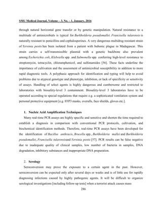 MICROBIAL FORENSICS- SMU MEDICAL JOURNAL | PDF