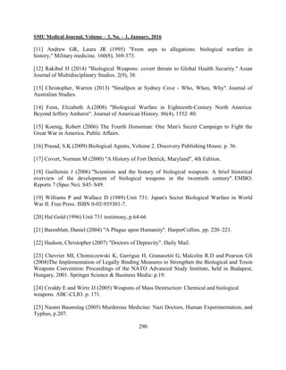 MICROBIAL FORENSICS- SMU MEDICAL JOURNAL | PDF