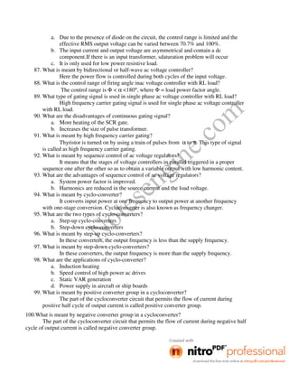 power electronics (Study Materials) | PDF | Consumer Electronics ...