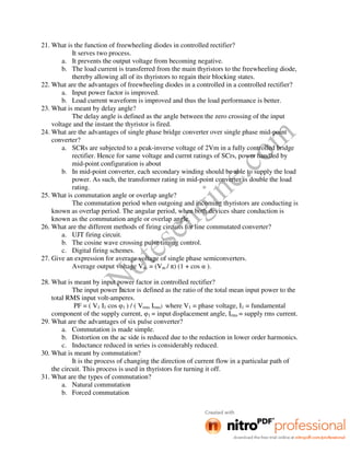 power electronics (Study Materials) | PDF | Consumer Electronics ...