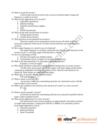 power electronics (Study Materials) | PDF | Consumer Electronics ...