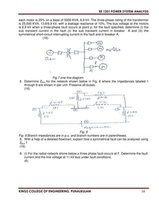 Ee 1351 power system analysis | PDF