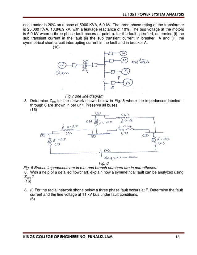 Ee 1351 power system analysis | PDF | Science