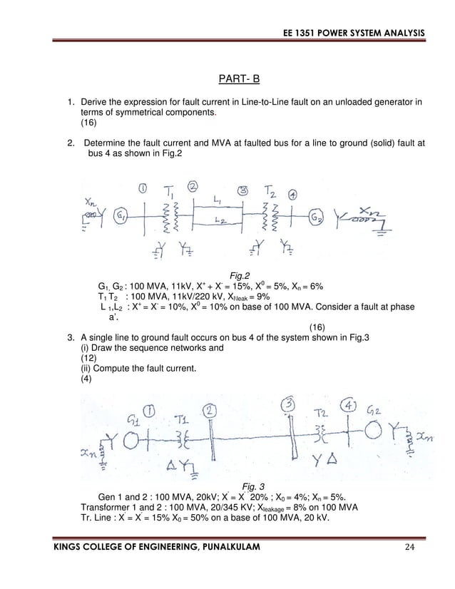 Ee 1351 power system analysis | PDF | Science