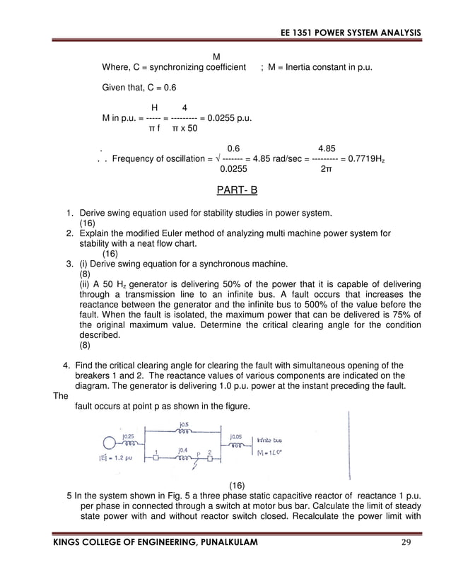 Ee 1351 power system analysis | PDF | Science
