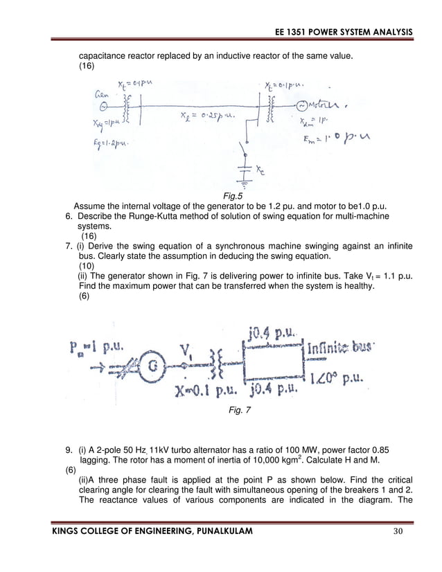 Ee 1351 power system analysis | PDF | Science