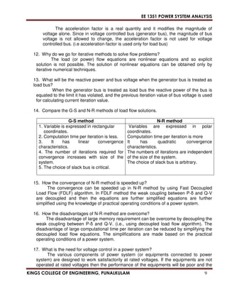Ee 1351 power system analysis | PDF