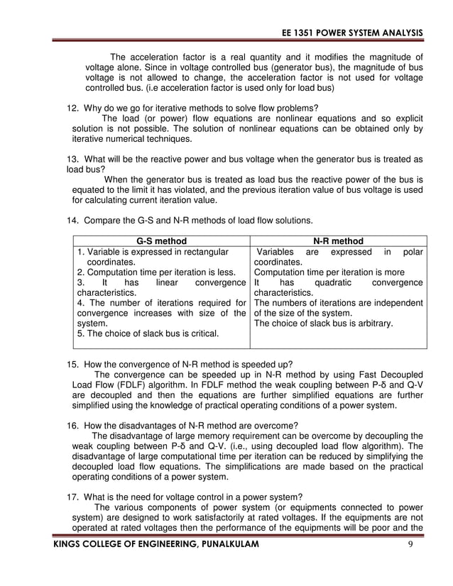 Ee 1351 power system analysis | PDF | Science