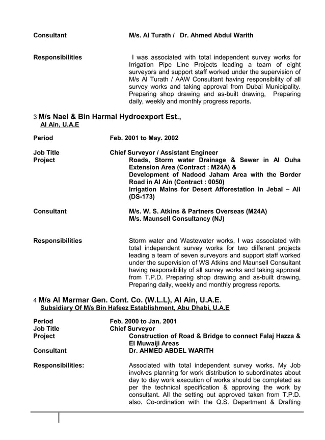 Quantity Surveyor CV | DOC