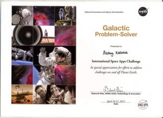 NASA Certificate | PPT