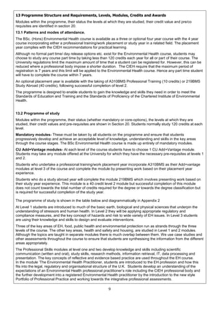 BSc Environmental Health | PDF