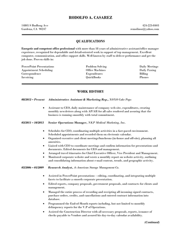 Rodolfo ORG. Resume | PDF